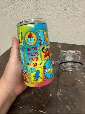 Dining | Oh The Places Dr Seuss Lorax Rainbow Design 12 Oz Sippy ...